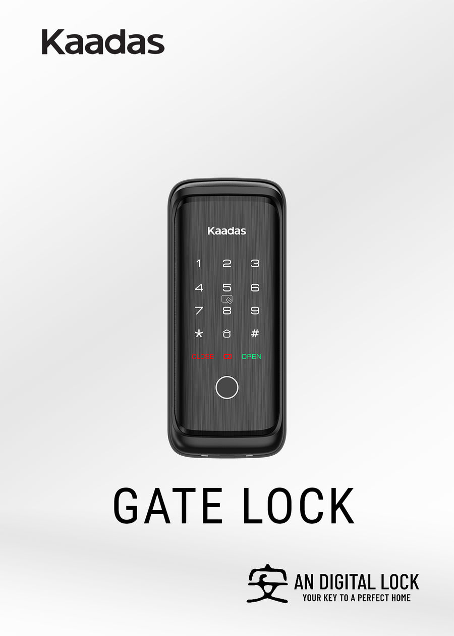 Kaadas K9-5W Door Lock + Kaadas R8GD Gate Lock